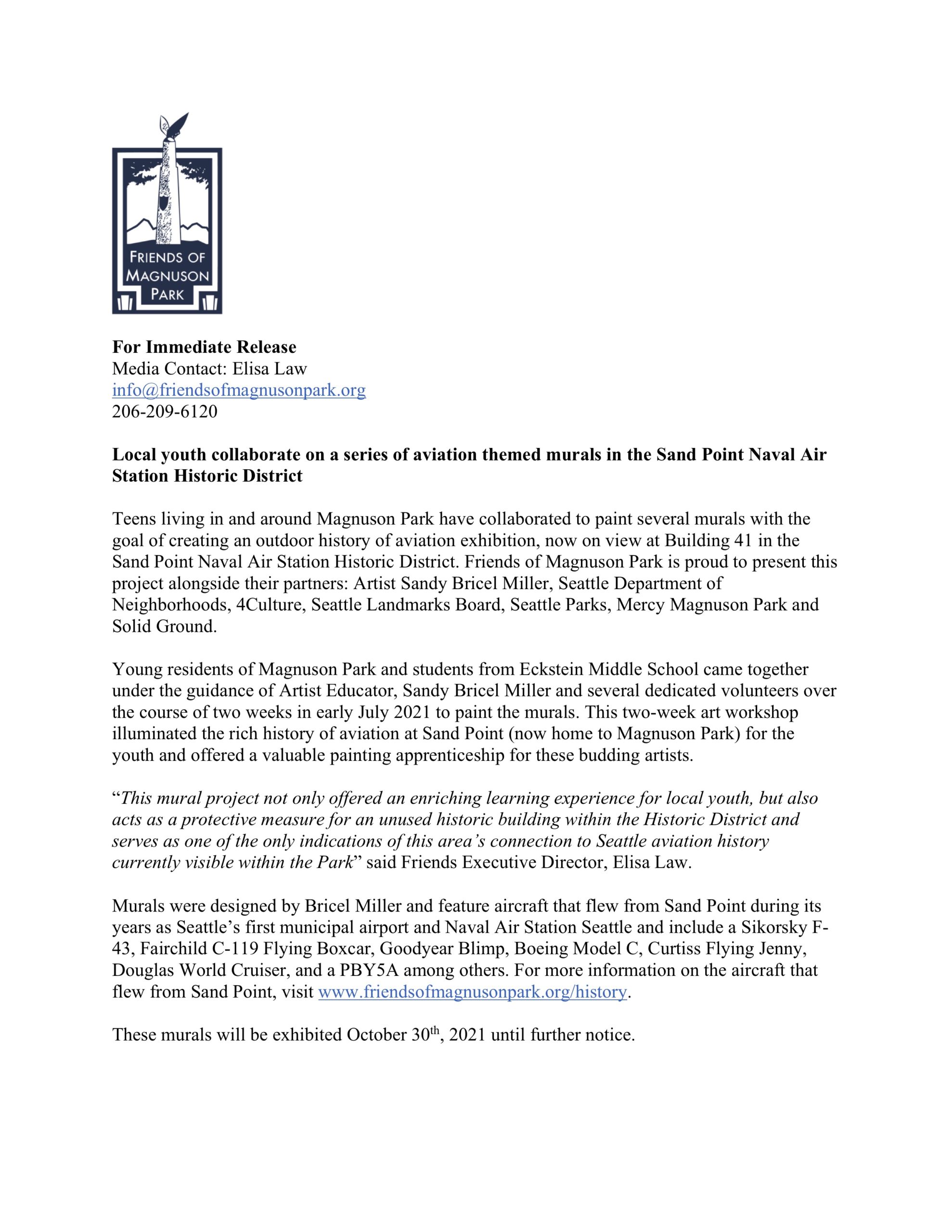 Blog » Friends of Magnuson Park